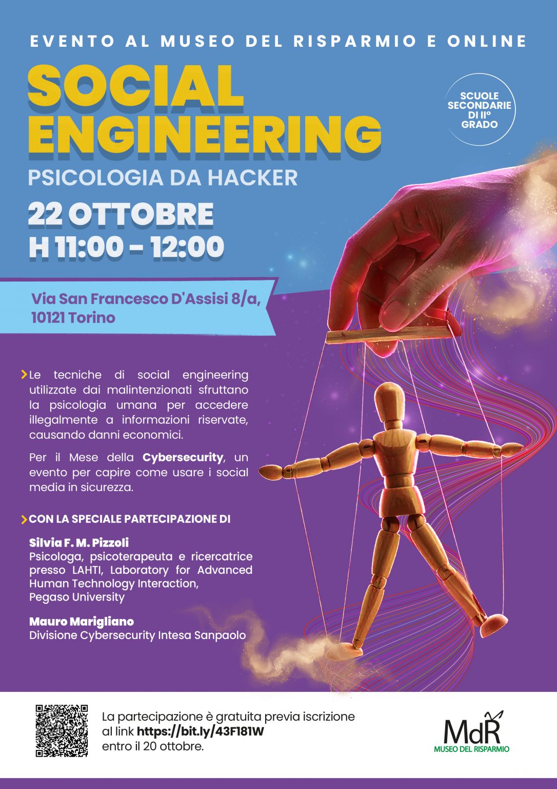 Social engineering. Hacker psychology – HIGH SCHOOLS - Museo del Risparmio