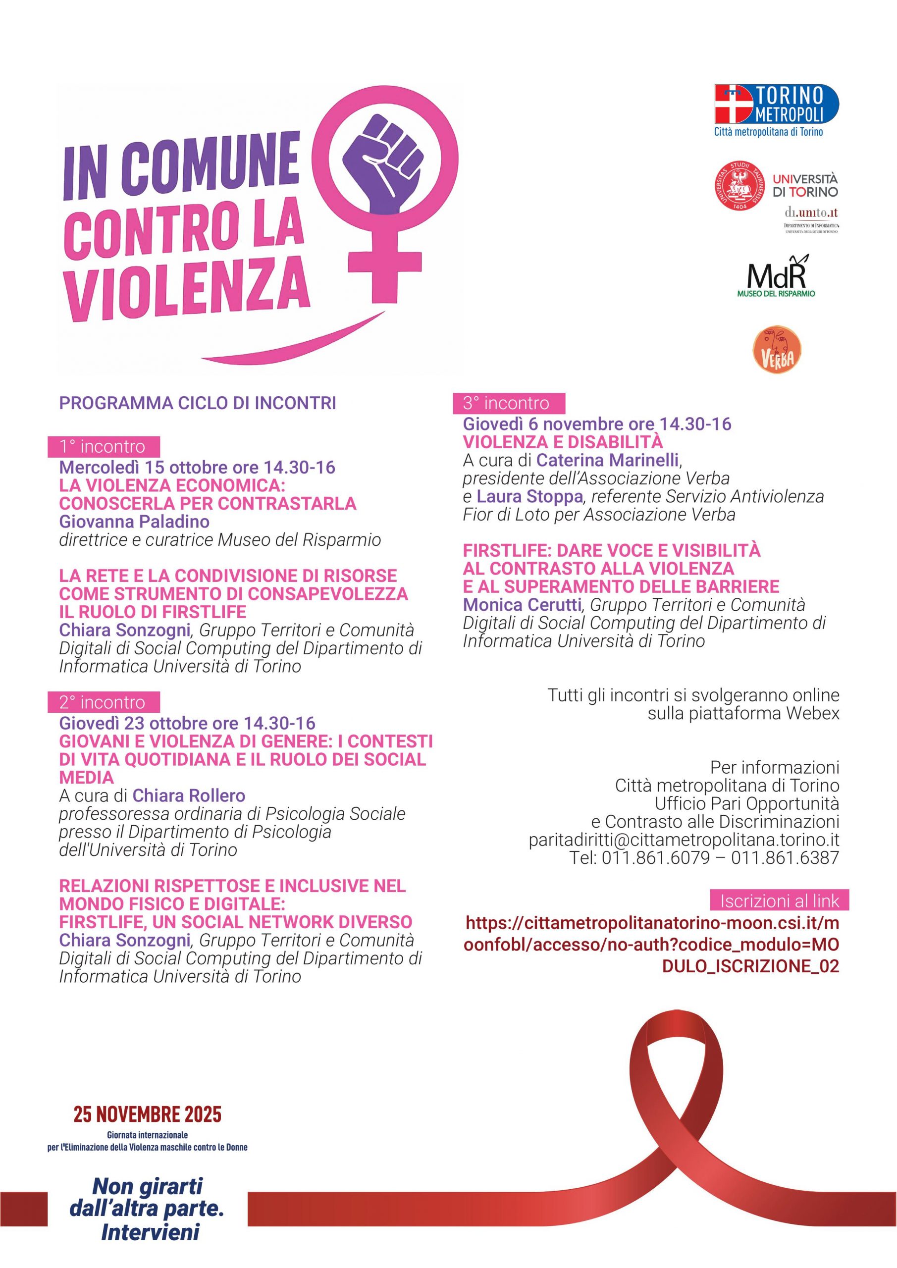 IN COMUNE (together) AGAINST VIOLENCE - Museo del Risparmio